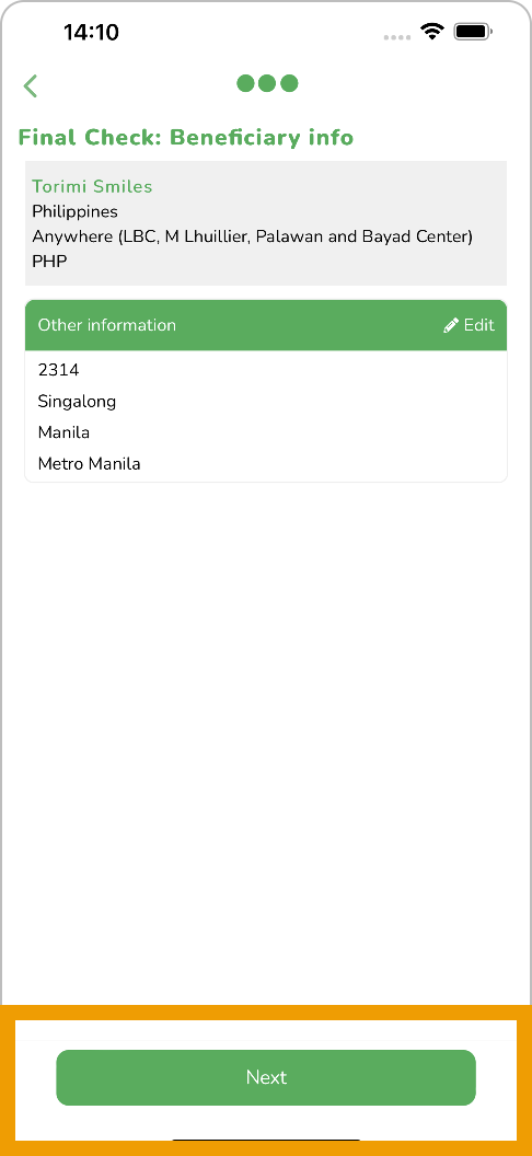 How to Add Beneficiary | Smiles Mobile Remittance Canada - Best CAD to ...