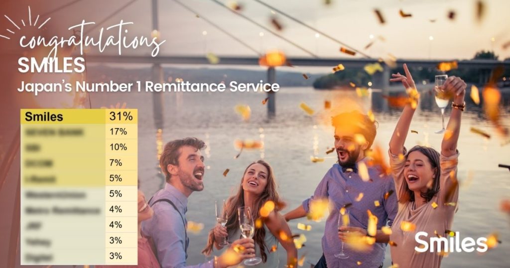 Smiles is Chosen to be Japan’s Number One Remittance Service | Smiles ...
