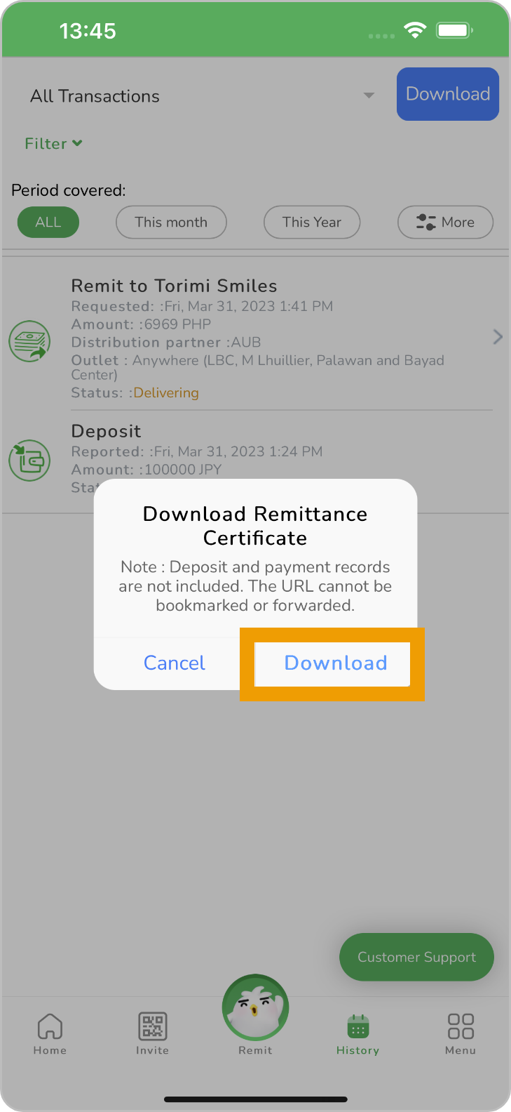 Remittance Certification Guidelines | Smiles