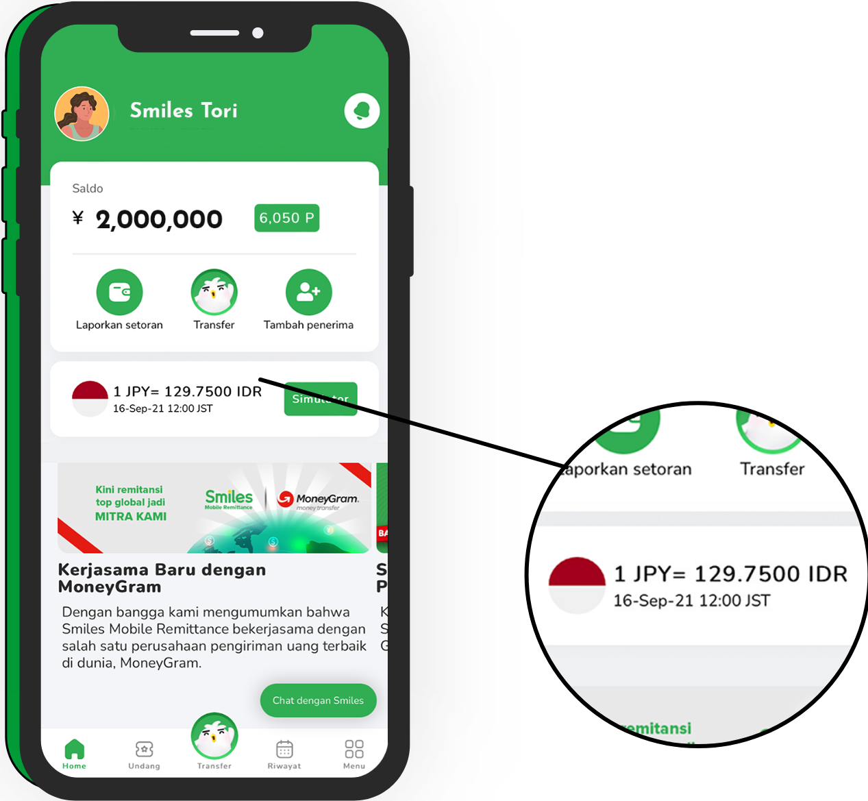 Cek Kurs | Smiles Mobile Remittance