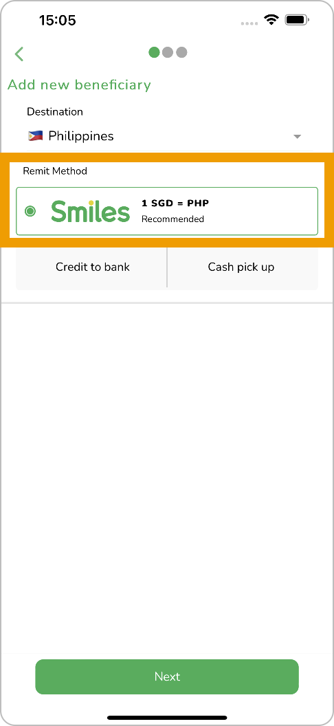 How to Add Beneficiary | Smiles Remittance Singapore | Smiles ...
