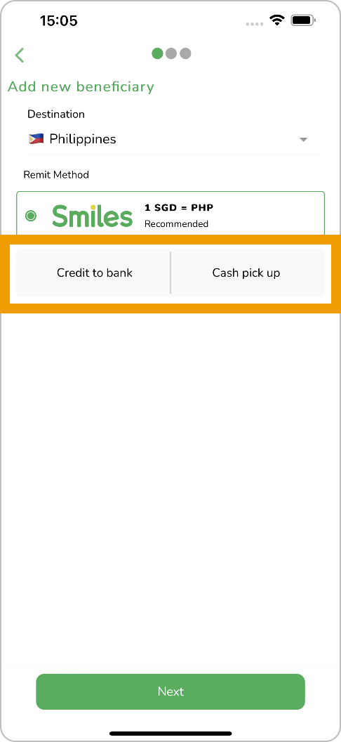 How to Add Beneficiary | Smiles Remittance Singapore | Smiles ...