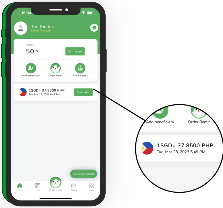 Exchange Rates | Smiles Mobile Remittance